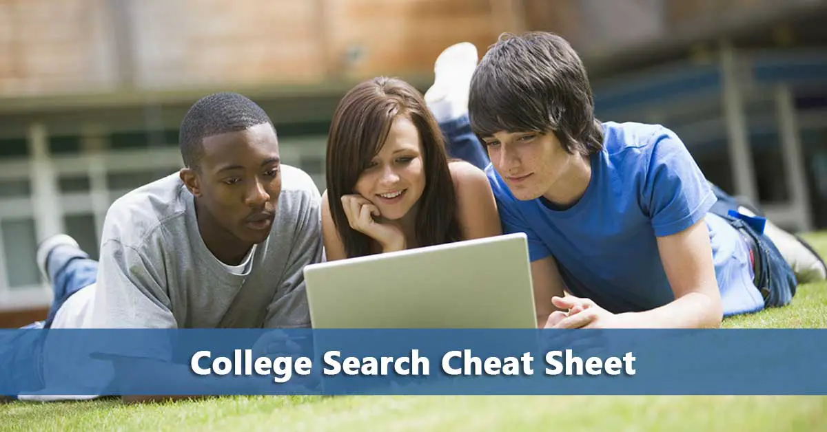 College Search Cheat Sheet - Do It Yourself College Rankings